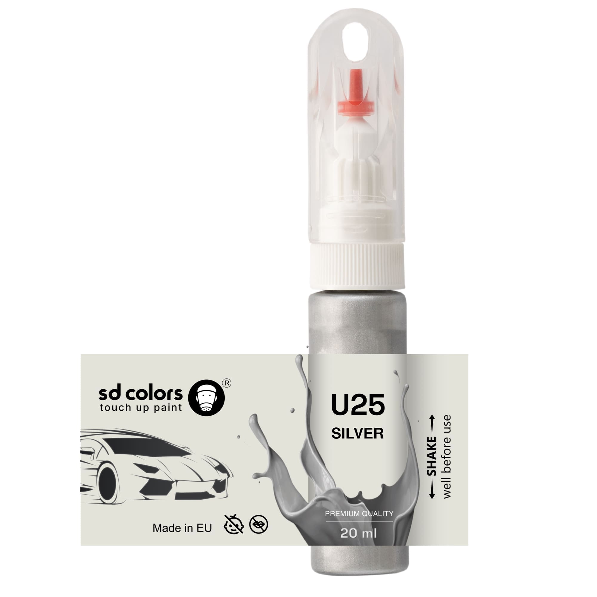 MITSUBISHI SILVER U25 Touch Up Paint 20ml SD COLORS