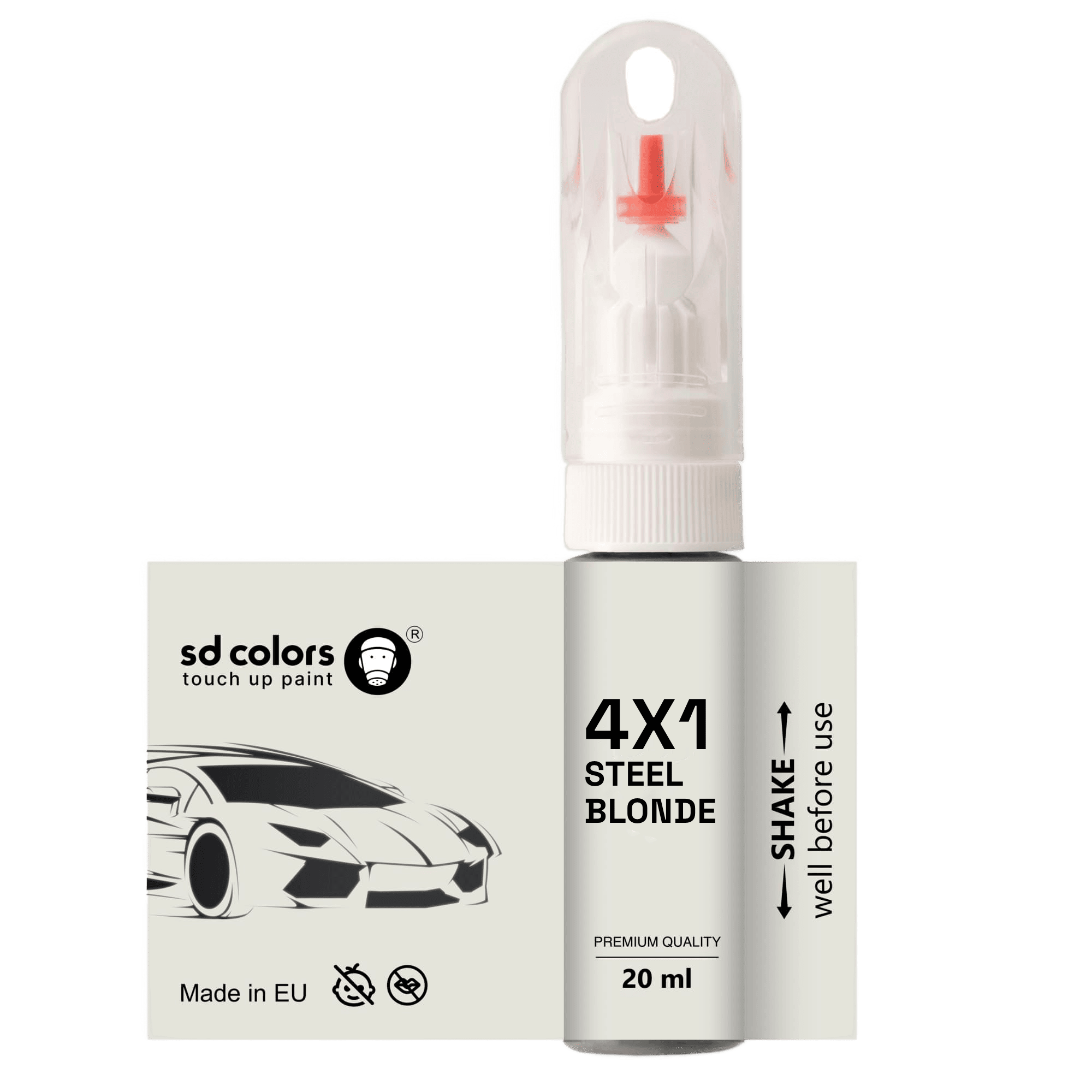 TOYOTA STEEL BLONDE 4X1 Touch Up Paint 20ml SD COLORS